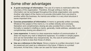 Unit 4 (A); Memo Writing Lecture, Educational Platform.pptx