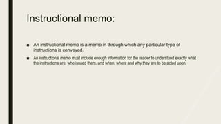 Unit 4 (A); Memo Writing Lecture, Educational Platform.pptx