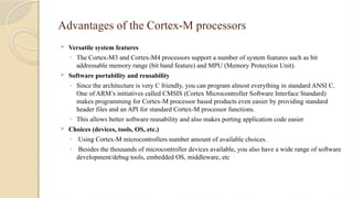 Unit 4 arm CORTEX processor fundamentals.pptx