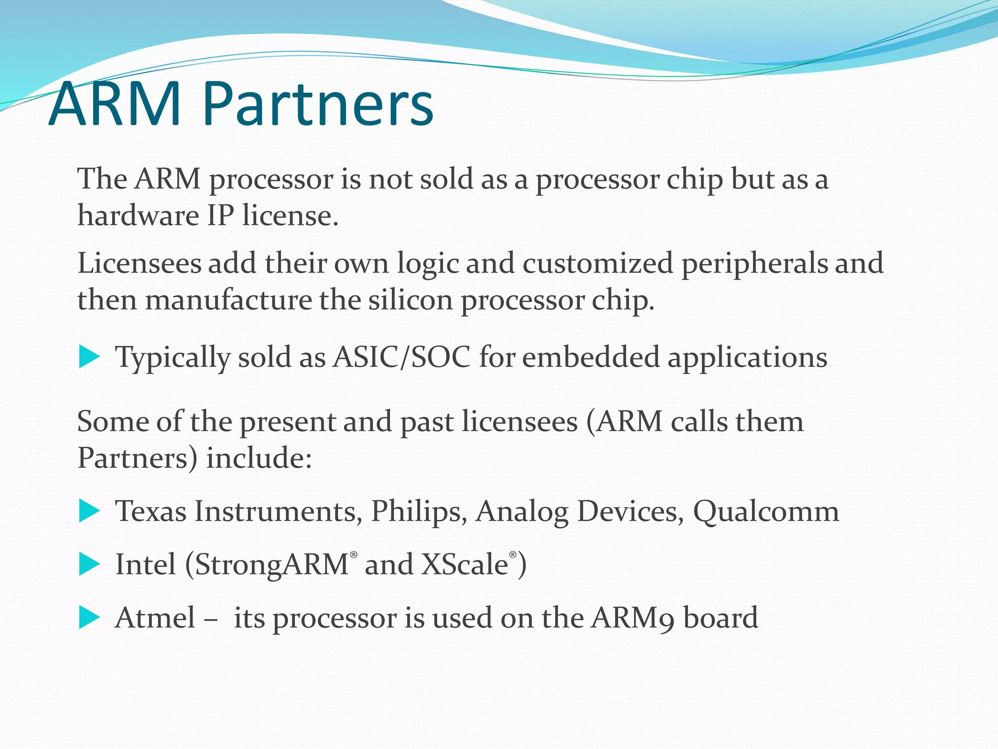 Unit 4 _ ARM Processors .pptx | Operating Systems | Computer Software and Applications