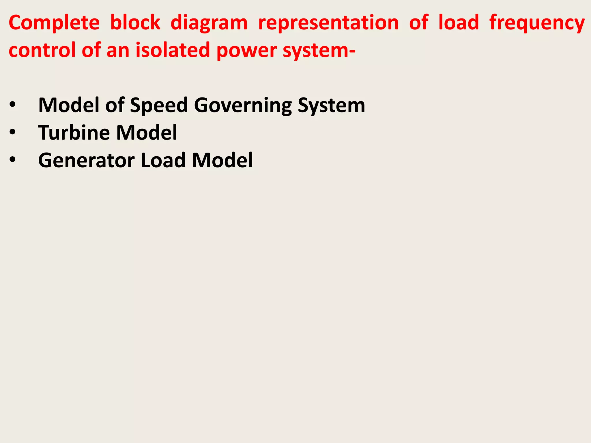 Unit 4 Automatic Generation Control | PPTX