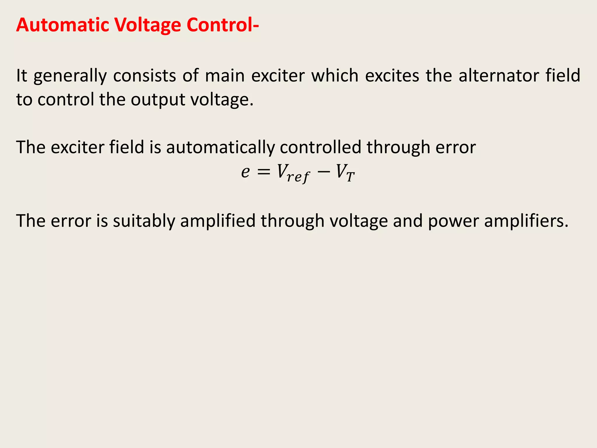 Unit 4 Automatic Generation Control Pptx