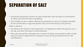 Production of Glycerin (Unit 4 b) | PPTX
