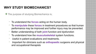 Unit4_Biomechanics Introduction for Engineers | PPTX