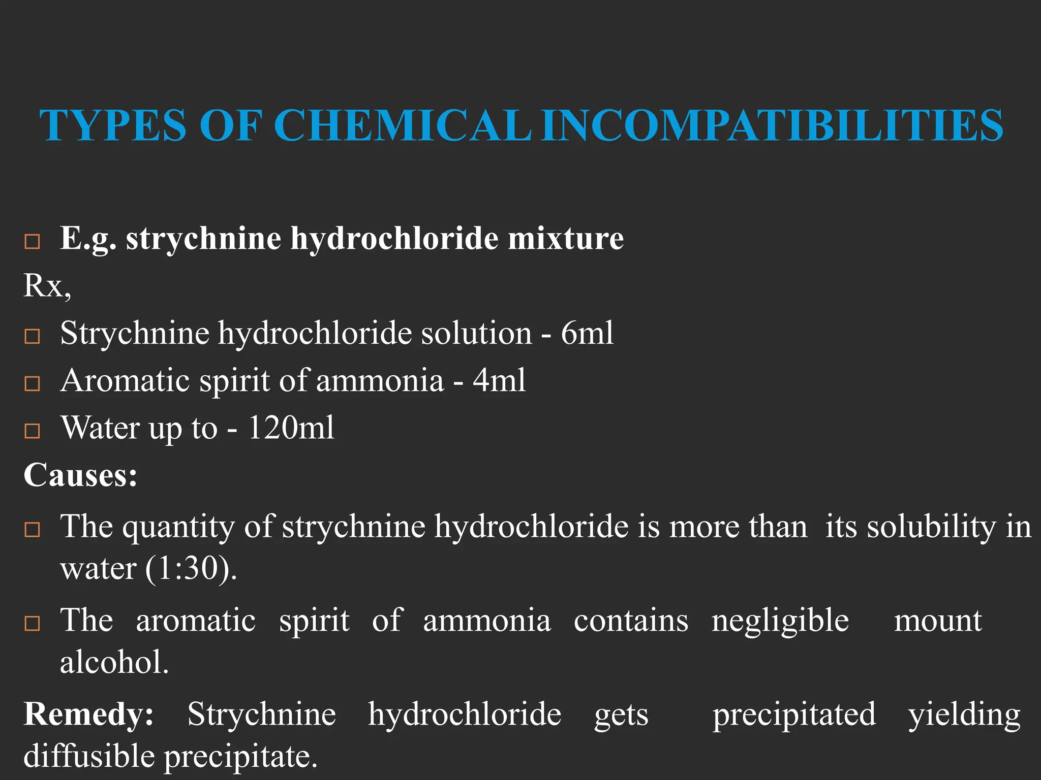 Pharmaceutical Incompatibilities, Physical, Chemical and Therapeutic | PPTX