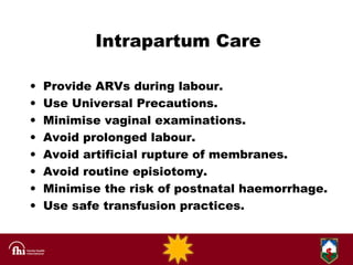 Unit 4 care of the hiv infected mother | PPT