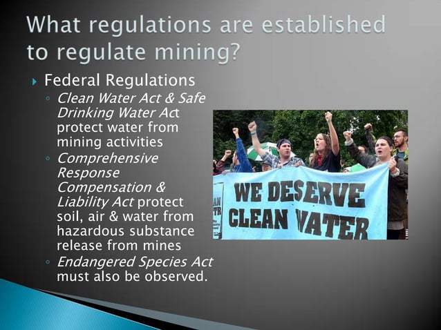 Unit 4 ch 16 s3 mining regulations & mine reclamation | PPTX