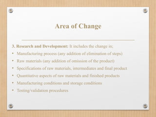 Change Control in Pharmaceutical Industry | PPTX
