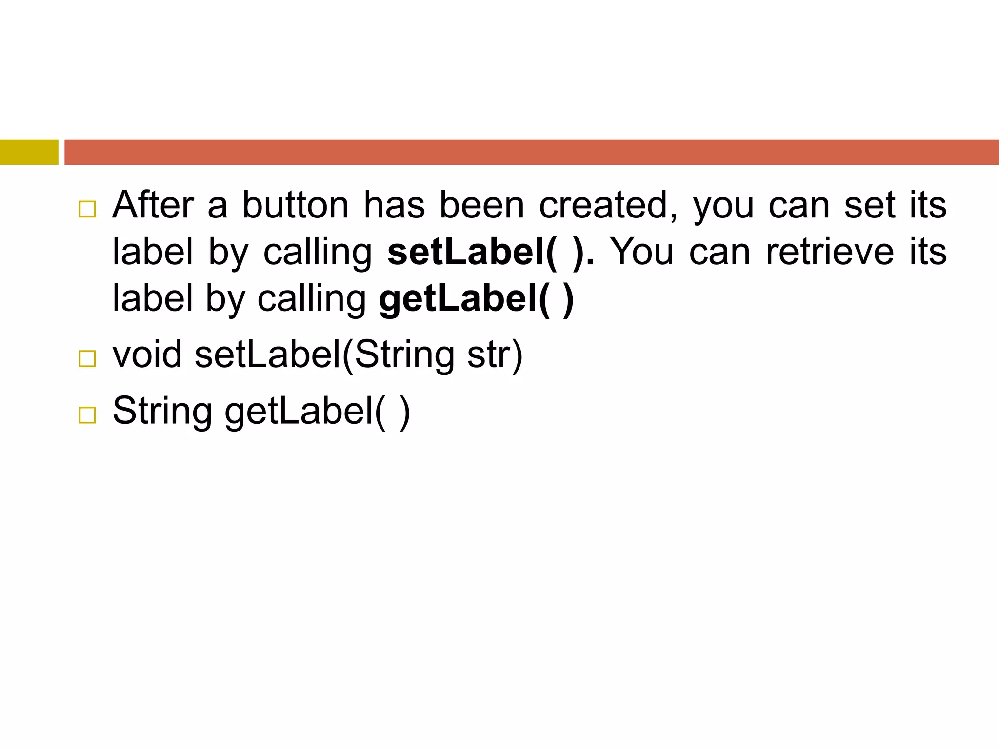 java-Unit4 chap2- awt controls and layout managers of applet | PPTX | Operating Systems ...