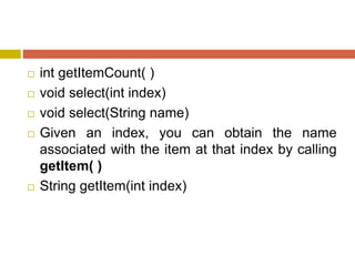 java-Unit4 chap2- awt controls and layout managers of applet | PPTX
