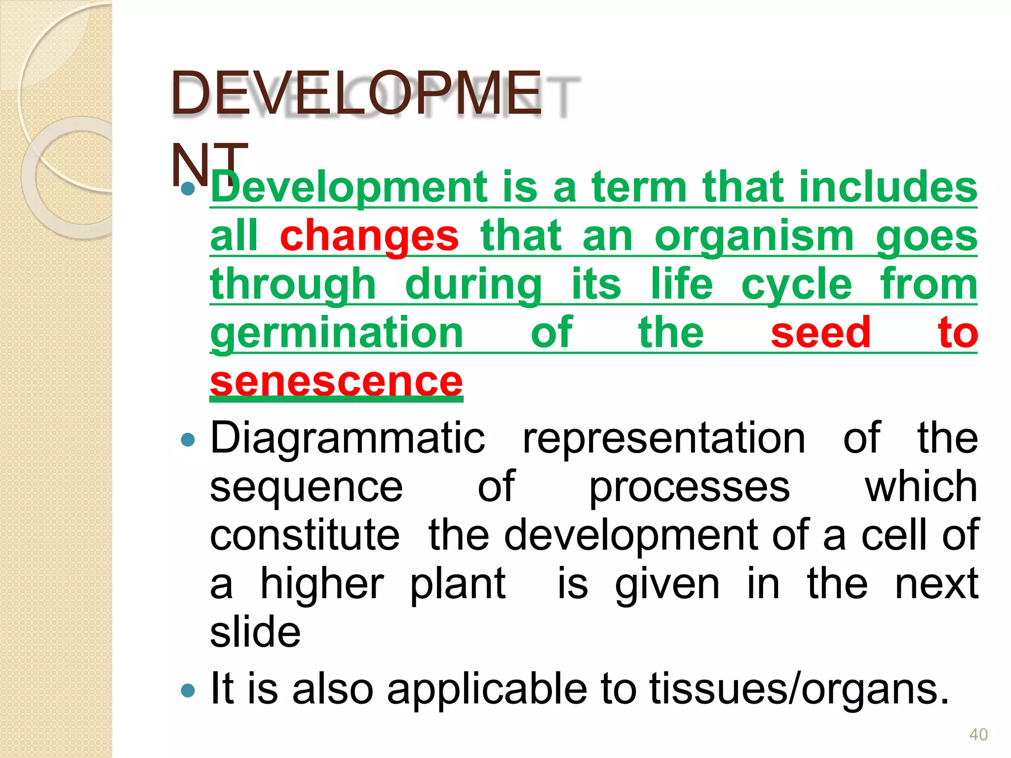 PLANT GROWTH AND DEVELOPMENT 2022 | PPTX