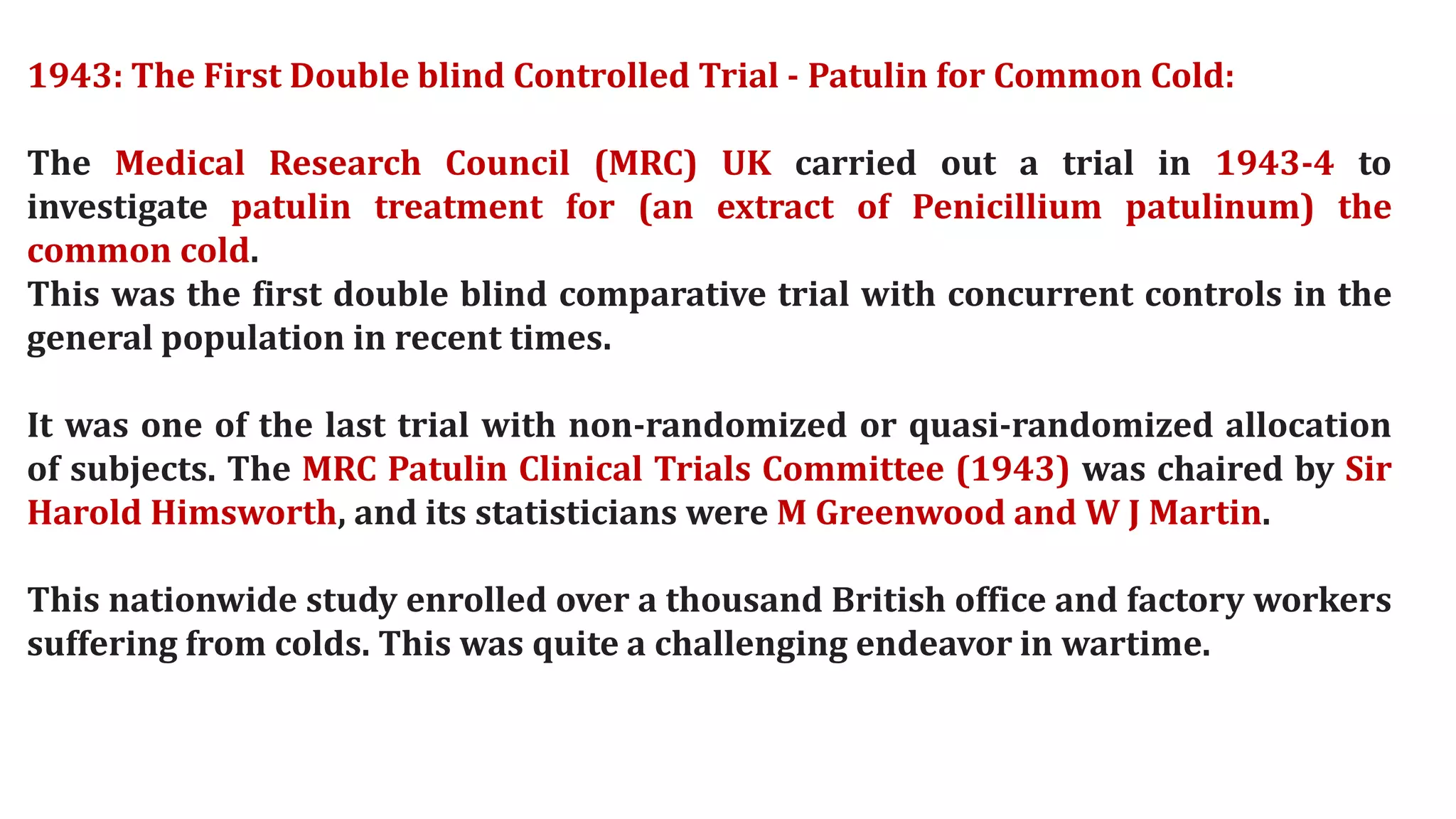 CLINICAL TRIALS PPT | PDF