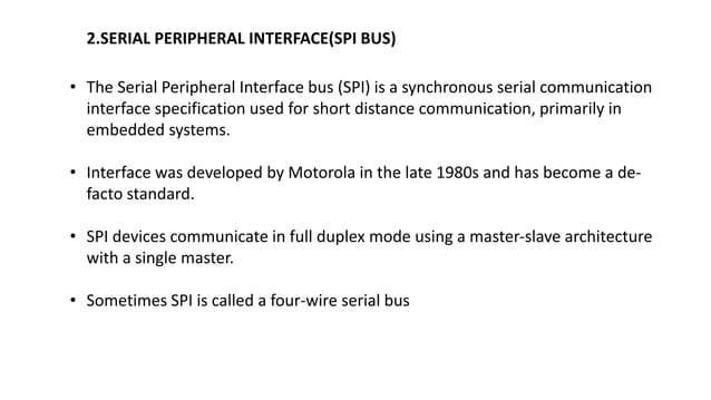 communication interfaces-Embedded real time systems | PDF | Computer Peripherals | Computing