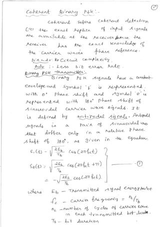 EC3491 Unit 4 Digital Modulation Scheme | PDF