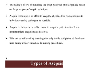 Unit 4; Concept of medical and surgical asepsis | PDF