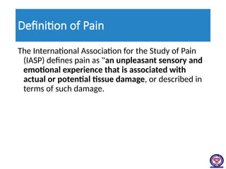 Unit 4; Concept of Pain (Different Therapies), Educational Platform.pptx