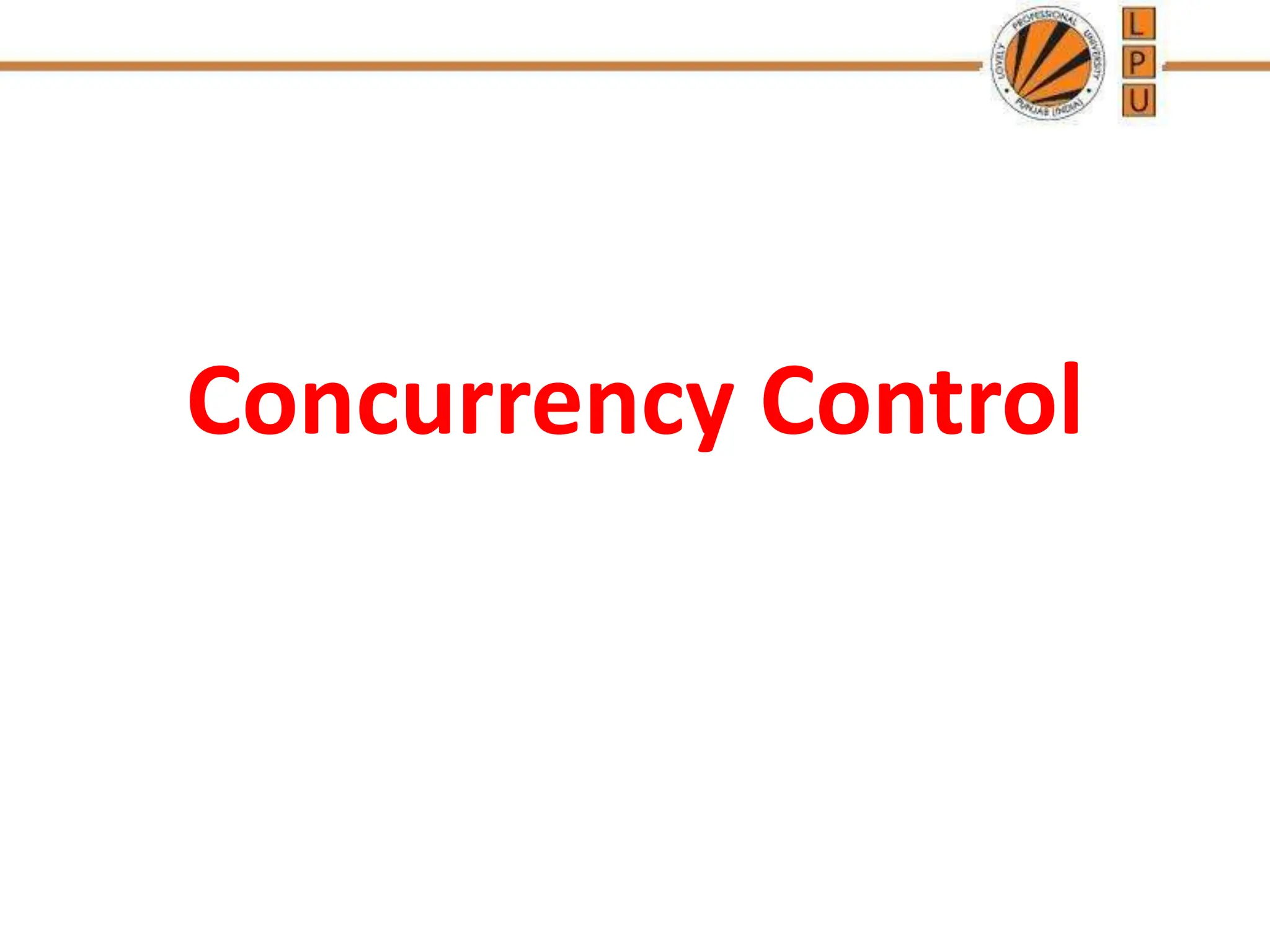 Unit 4 Concurrency Controlpptx Dbms Lovely Ppt
