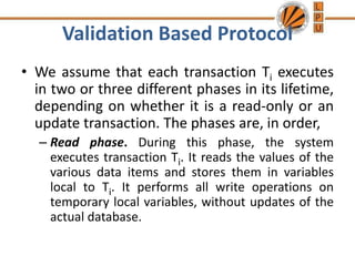 Unit 4 Concurrency control.pptx dbms lovely | PPTX