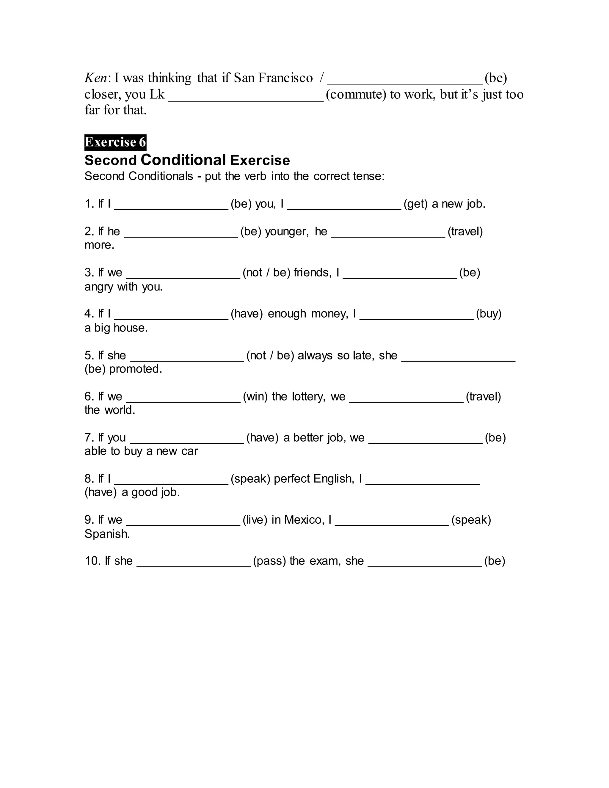 Unit 4(conditional homwork) | PDF