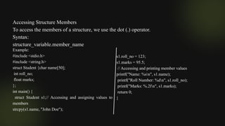 USER DEFINE FUNCTION AND STRUCTURE AND UNION | PPT