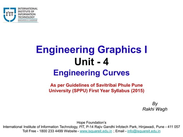 Engineering Graphics and Engineering Curves | PPT