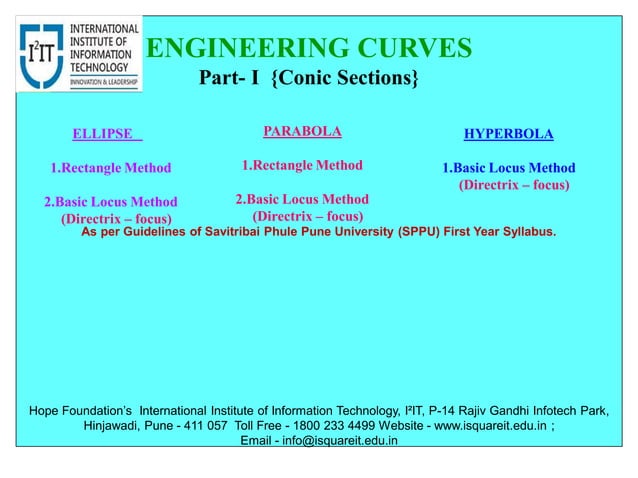 Engineering Graphics and Engineering Curves | PPT