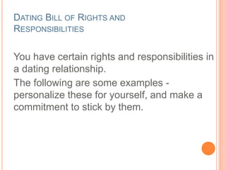 Unit 4 Safe Dating | PPTX