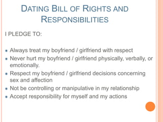 Unit 4 Safe Dating | PPTX