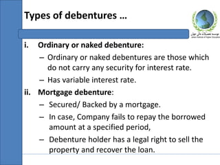 Unit 4 debentures | PPTX