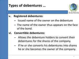 Unit 4 debentures | PPTX