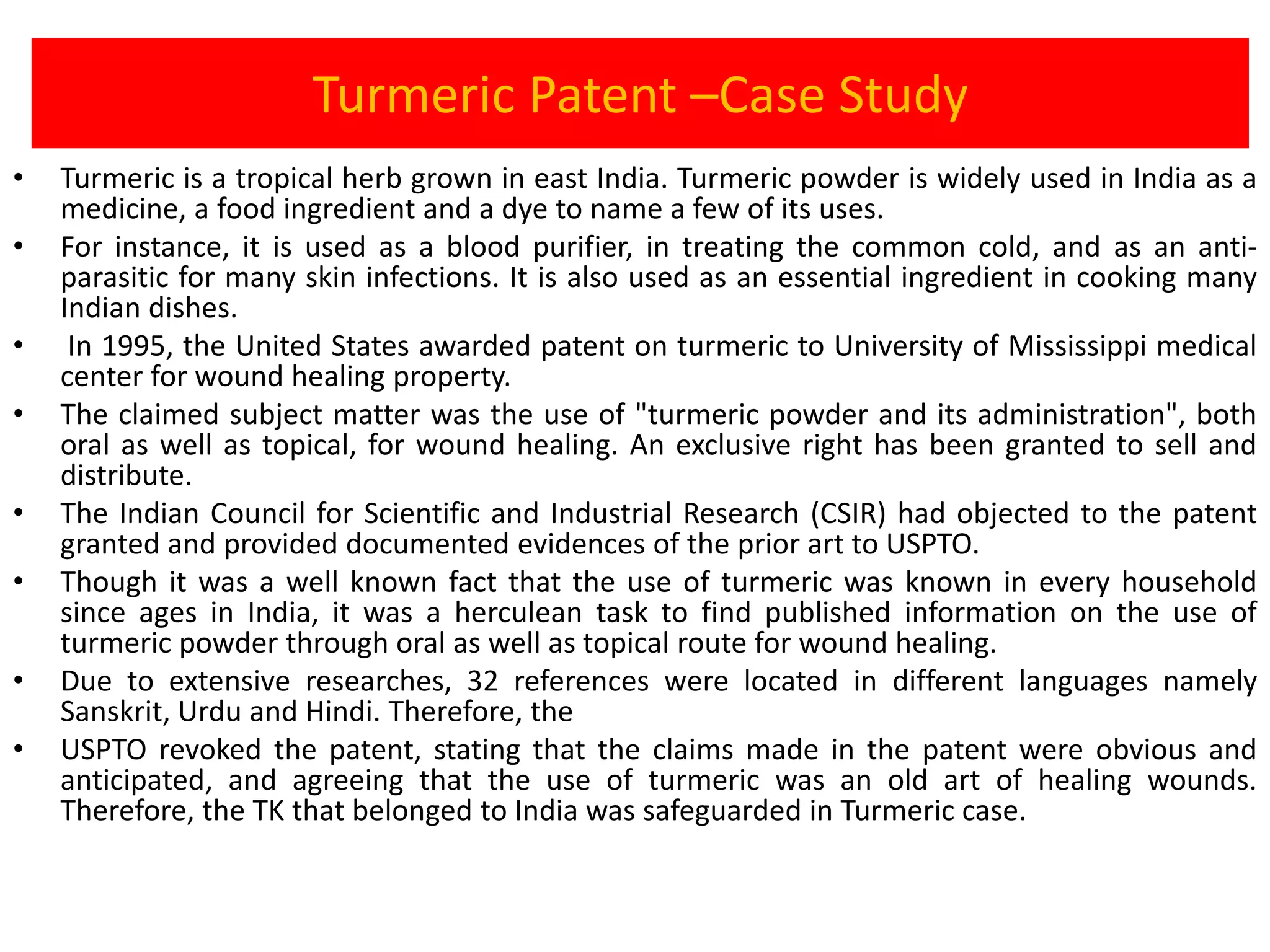 Unit 4 definitions patent, ipr,fr,br,biopiracy & neem haldi | PPTX