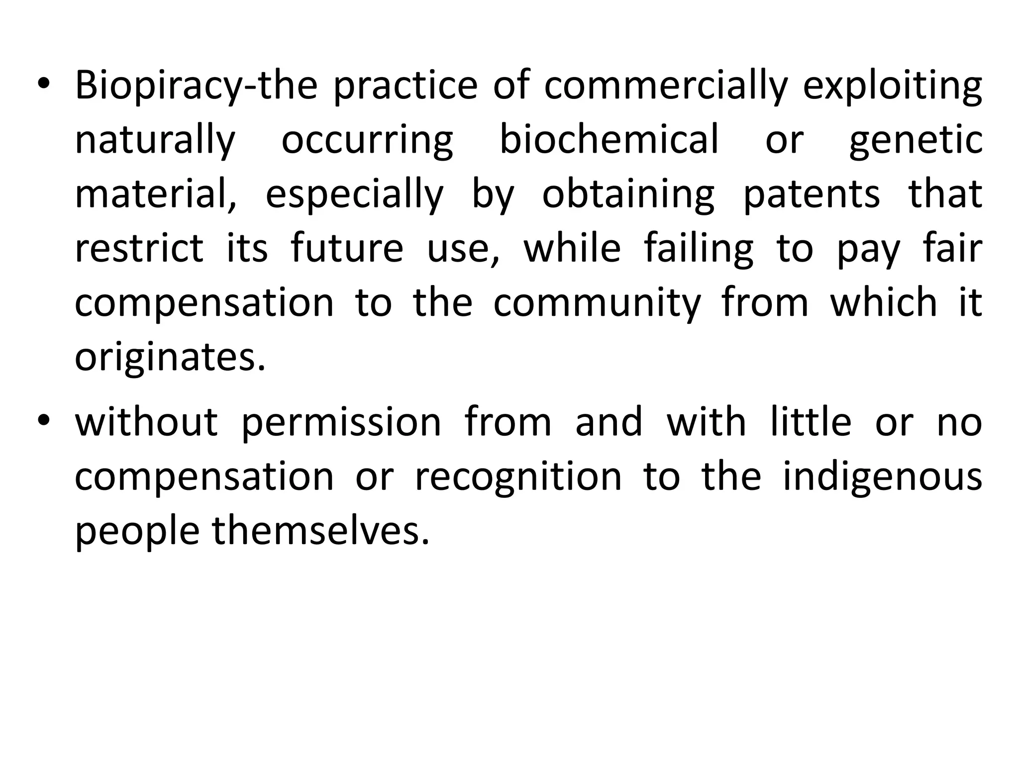 Unit 4 definitions patent, ipr,fr,br,biopiracy & neem haldi | PPTX