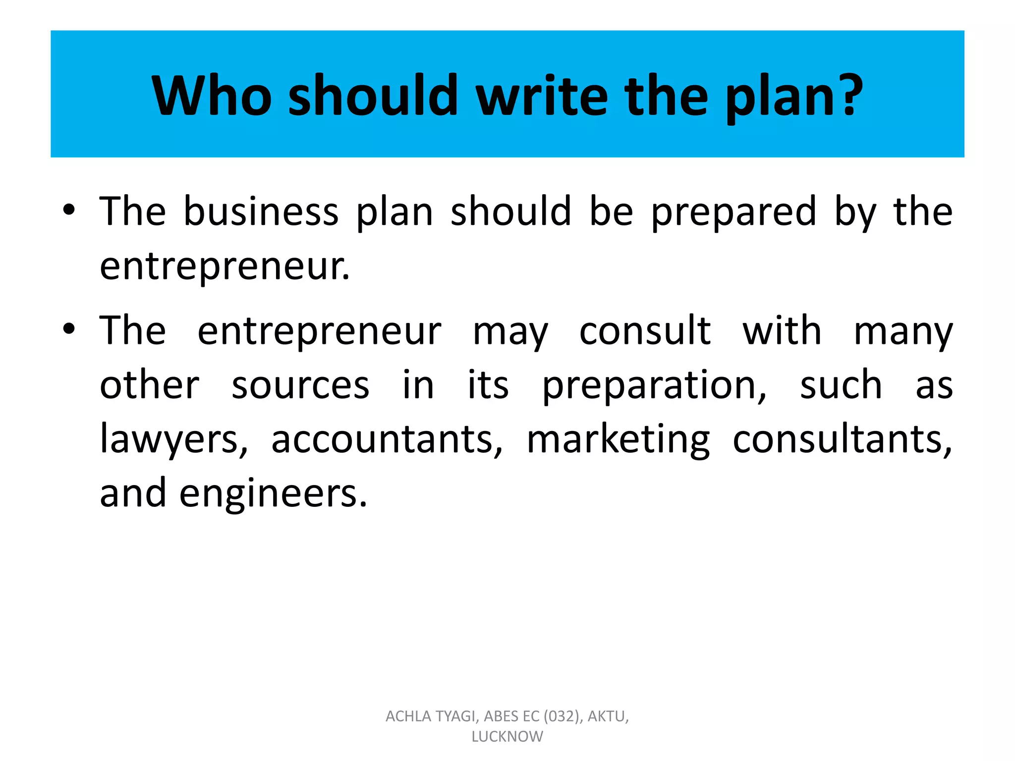 Unit 4 Developing a Business Plan Part 2 | PPTX