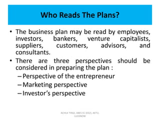 Unit 4 Developing a Business Plan Part 2 | PPTX