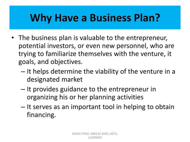 Unit 4 Developing a Business Plan Part 2 | PPTX