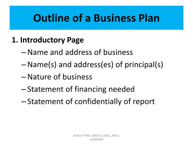 Unit 4 Developing a Business Plan Part 2 | PPTX