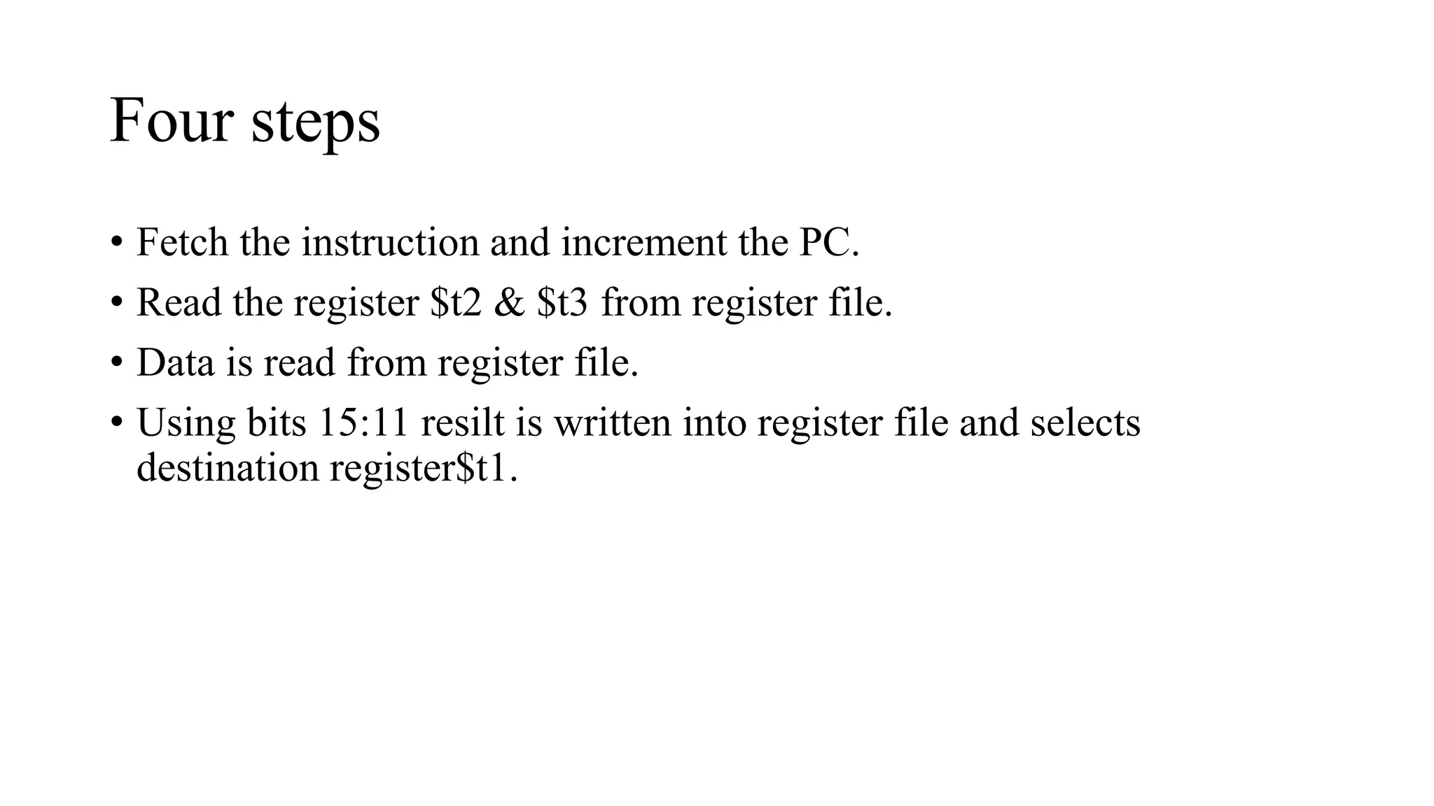 Basics Of Mips Architecture And Their Instruction Set Ppt