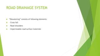 Drainage of Low Cost Roads in rural sanitation | PPTX