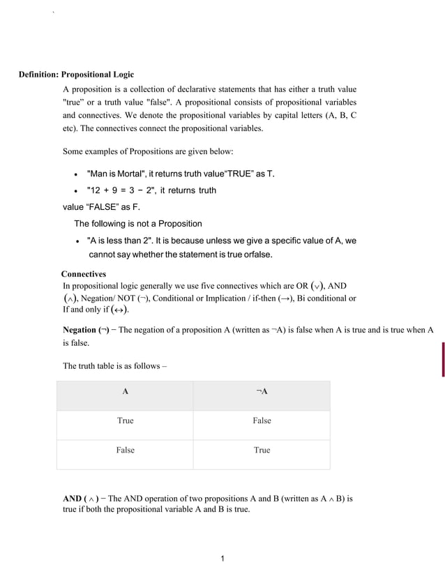 Proposition Logic in Discrete Structure | PDF | Physics | Science