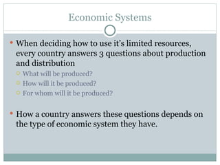 Unit 4 Economic System Powerpoint | PPT