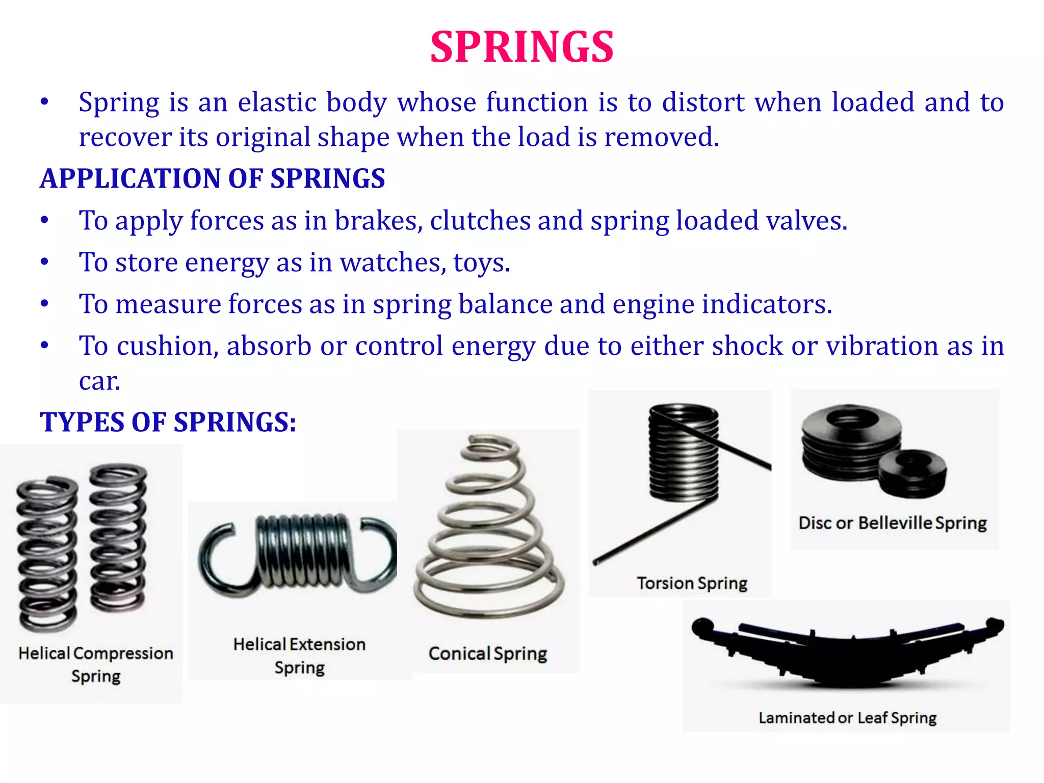 UNIT 4 Energy storing elements and Engine components.pptx
