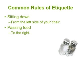 Unit 4 Table Setting and Etiquette | PPTX