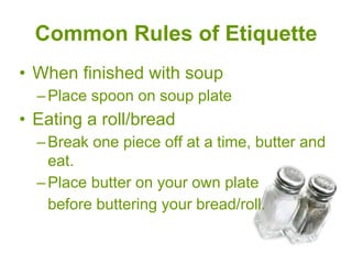 Unit 4 Table Setting and Etiquette | PPTX