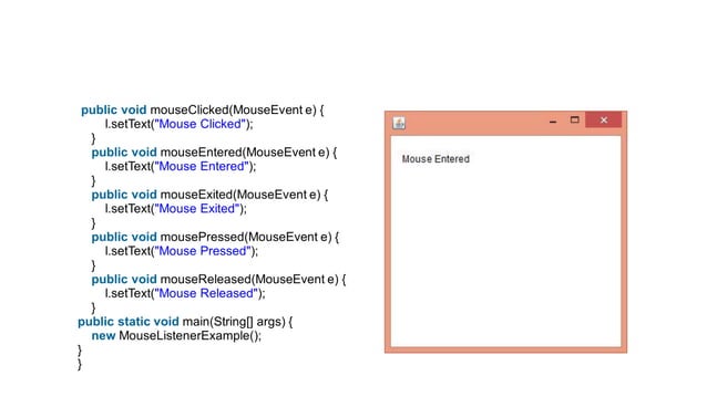 Java Programming Event Handlingtypes Of Events Pdf Programming Languages Computing