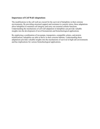 Extremophile adaptation.docx.Thermophiles,Psychrophiles,Methanogens and ...