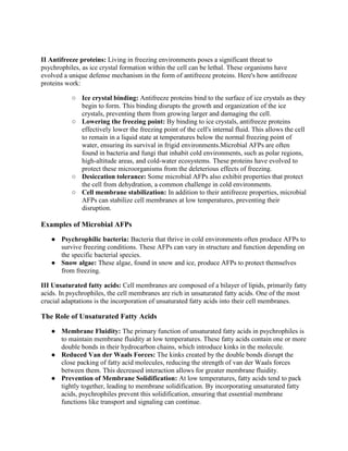 Extremophile adaptation.docx.Thermophiles,Psychrophiles,Methanogens and ...