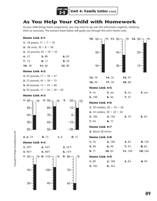 Unit 4 family letter