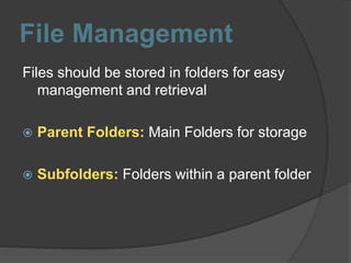 Unit 4 File and Data Management | PPT