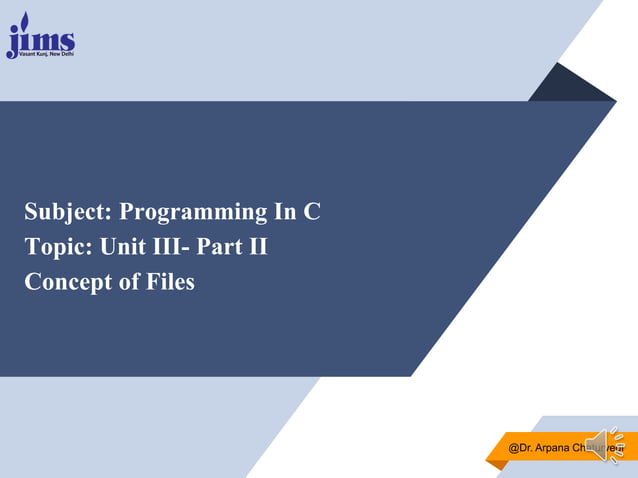 File Handling in C Part I | PPT