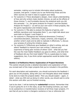 Eng 309 Unit 4 Final Portfolio Assignment Sheet | PDF